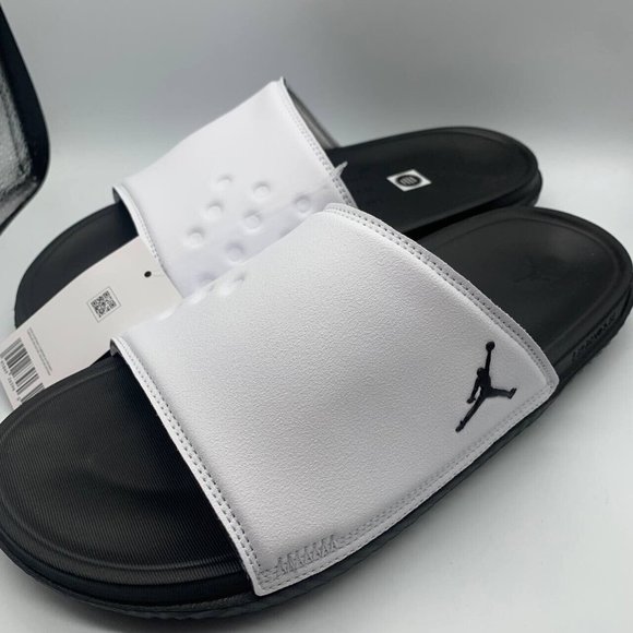 Jordan | Shoes | Air Jordan Play Slide Whiteblack Sandals | Poshmark